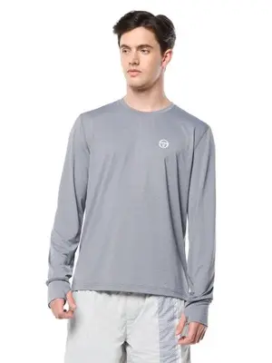 SERGIO TACCHINI Attivo Damarindo Long Sleeve Performance Tee - Quiet Gray