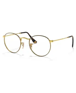 Ray-ban Round Metal Optics Eyeglasses - Tortoise