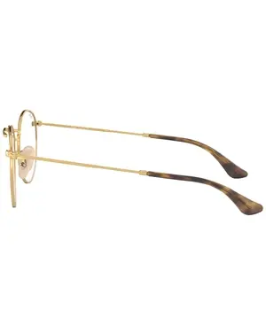 Ray-ban Round Metal Optics Eyeglasses - Tortoise