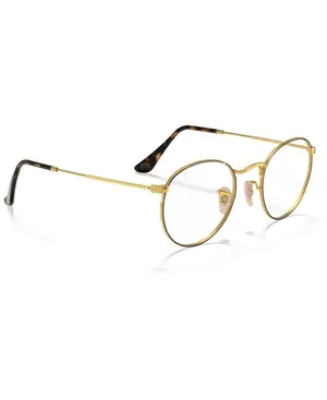 Ray-ban Round Metal Optics Eyeglasses - Tortoise