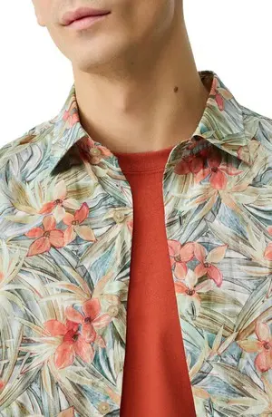 Rodd & Gunn Riverina Floral Short Sleeve Button-up Shirt - Botanical