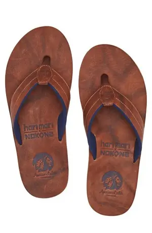 HARI MARI Nokona X Flip Flops - Walnut