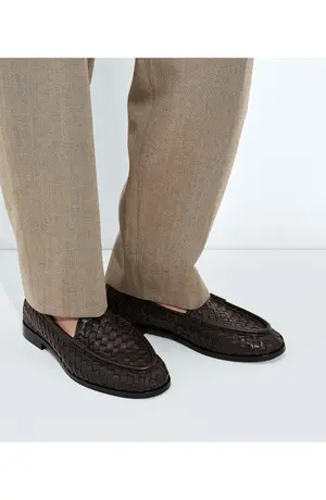 Bottega Veneta Sveglia Intrecciato Loafer - Espresso