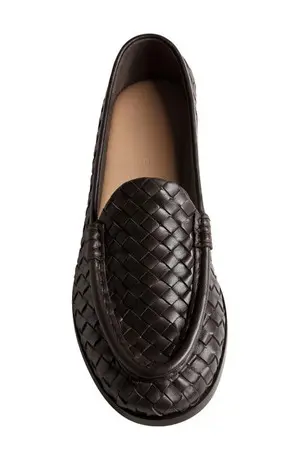 Bottega Veneta Sveglia Intrecciato Loafer - Espresso