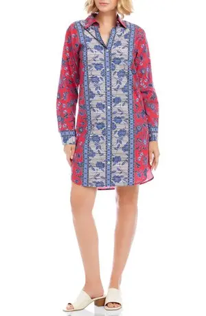 Women's Blue and Red Day Dresses