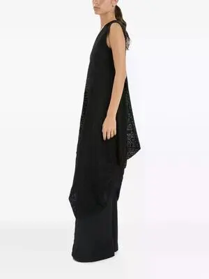 High Sleeveless Midi Dress