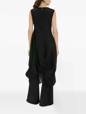 High Sleeveless Midi Dress
