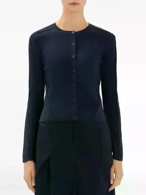 High Guipure Panelling Cardigan