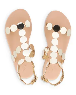 ANCIENT GREEK SANDALS Triton Mirror Sandals