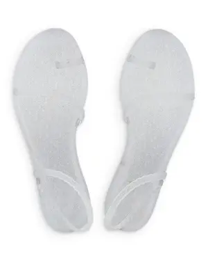 ANCIENT GREEK SANDALS Elefthe Jelly Sandals - Clear/silver