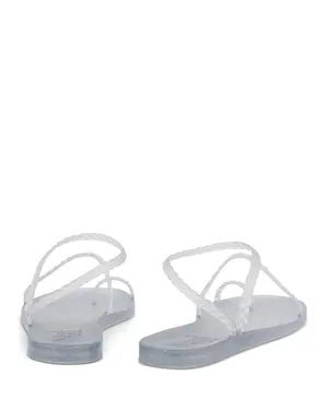 ANCIENT GREEK SANDALS Elefthe Jelly Sandals - Clear/silver