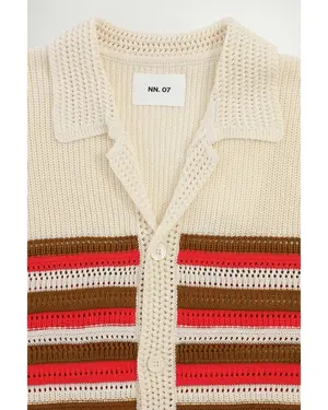 Nn07 Stripe Cardigan Shirt