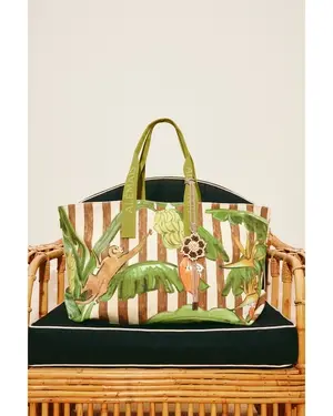 ALEMAIS Toucan Tango Canvas Beach Tote