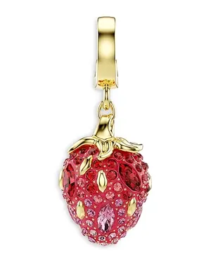 SWAROVSKI Idyllia Crystal Strawberry Charm - Red