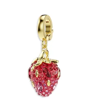 SWAROVSKI Idyllia Crystal Strawberry Charm - Red