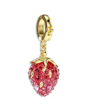 SWAROVSKI Idyllia Crystal Strawberry Charm - Red