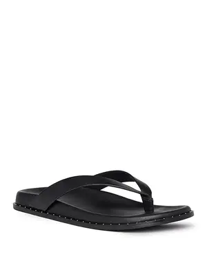 Paige Zadie Flat Sandals - Black
