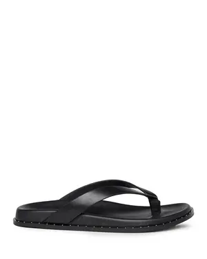 Paige Zadie Flat Sandals - Black