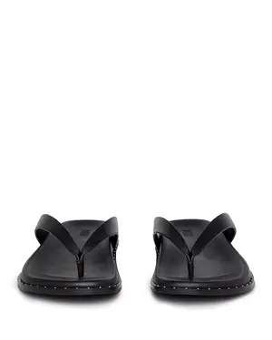 Paige Zadie Flat Sandals - Black