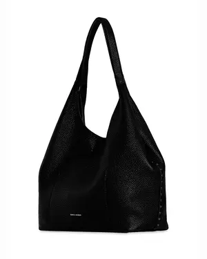 Rebecca Minkoff Darren Signature Large Leather Tote Bag - Black