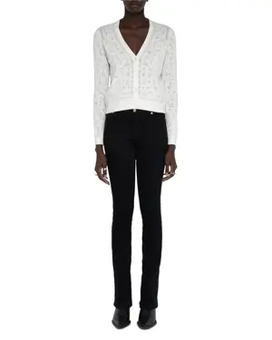 Zadig&Voltaire Manala Bandana Cardigan - Eggshell