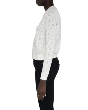 Zadig&Voltaire Manala Bandana Cardigan - Eggshell