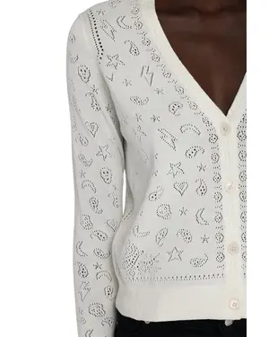 Zadig&Voltaire Manala Bandana Cardigan - Eggshell