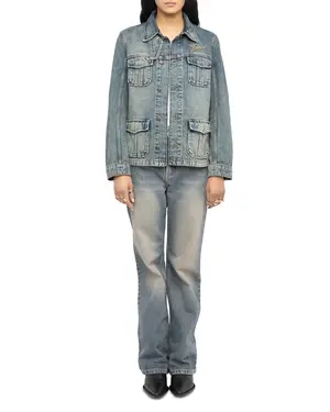 Zadig&Voltaire Lienna Denim Jacket - Light Blue