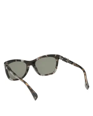 Rag & Bone Square Sunglasses 53mm - Grey/green