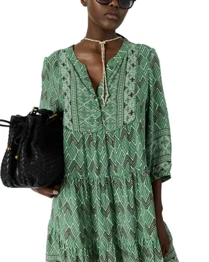 Gerard Darel Rim Tiered Dress