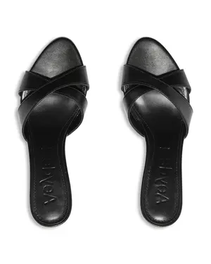 AeydĒ Vero Nappa Leather Sandals - Black