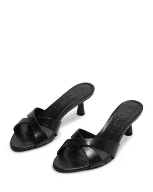 AeydĒ Vero Nappa Leather Sandals - Black