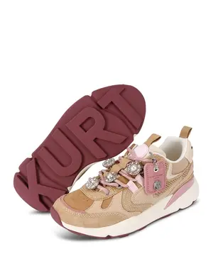 Kurt Geiger Embellished Leather Sneakers