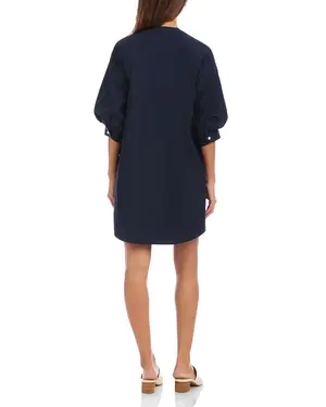 Karen Kane Lantern Sleeve Button Dress