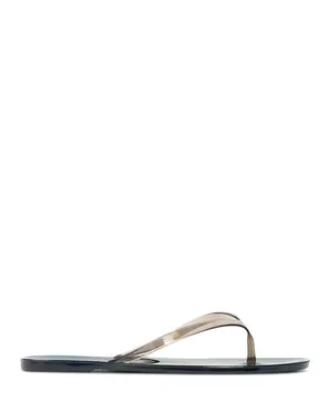 BLACK SUEDE STUDIO Crystal Jelly Flip Flops - Navy