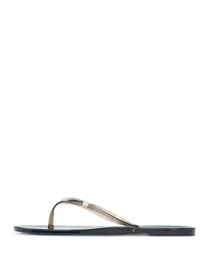 BLACK SUEDE STUDIO Crystal Jelly Flip Flops - Navy