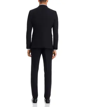 BOSS Wenten Textured Performance Wool Extra Slim Fit Suit Pants - Black