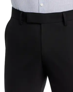 BOSS Wenten Textured Performance Wool Extra Slim Fit Suit Pants - Black