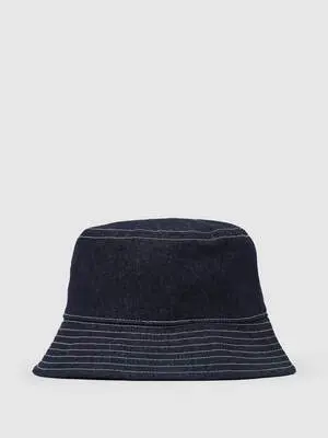 REISS Sulby Denim Bucket Hat