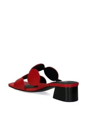 BIBI LOU 40mm Onami Mules - Red