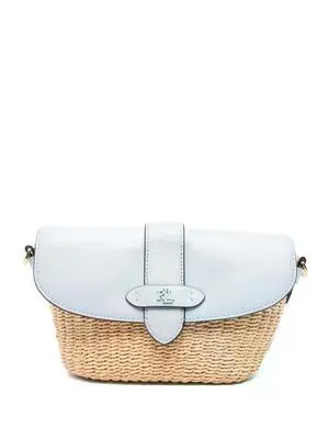 Ralph Lauren Woven Leather Tote Bag