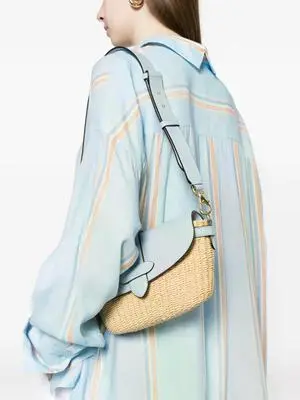 Ralph Lauren Woven Leather Tote Bag