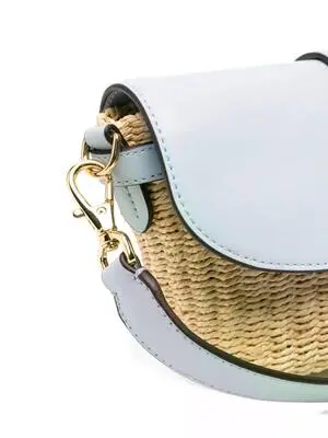 Ralph Lauren Woven Leather Tote Bag