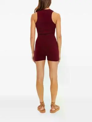 The Upside Simi Knitted Playsuit - Brown