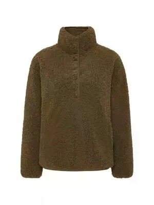 The Upside Harlow High-neck Fleece Top - Green