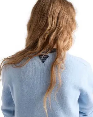 Prada Cashmere Crew-neck Sweater - Light Blue