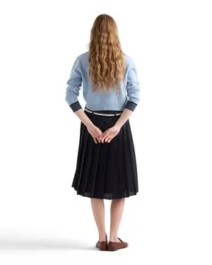 Prada Cashmere Crew-neck Sweater - Light Blue
