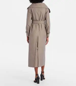 Max Mara Pancia Cotton Gabardine Trench Coat