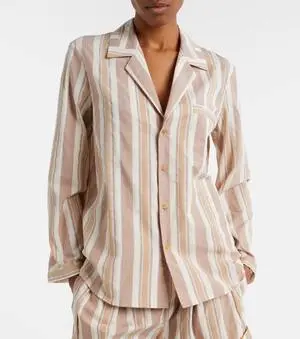 Saint Laurent Striped Cotton Pajama Shirt