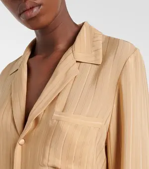Saint Laurent Striped Silk Button-down Shirt